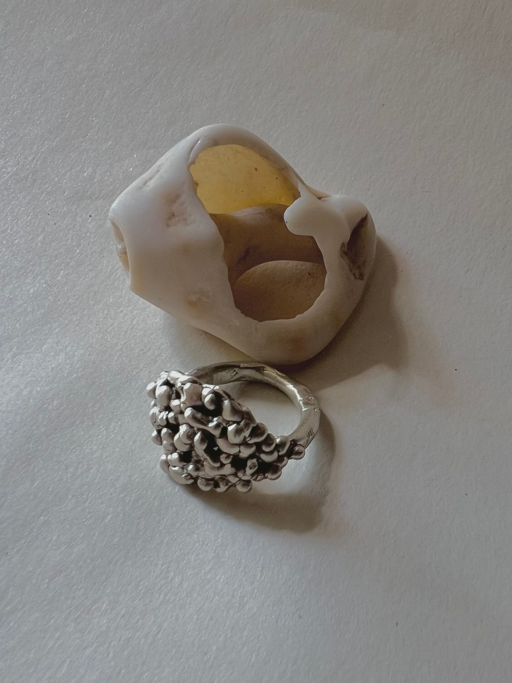 Bubbly Ring - seafoam - makmel hand made treasure design - jewelry – Makmel